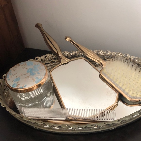 Bath | Vintage Bathroom Gold Vanity Set | Poshmark